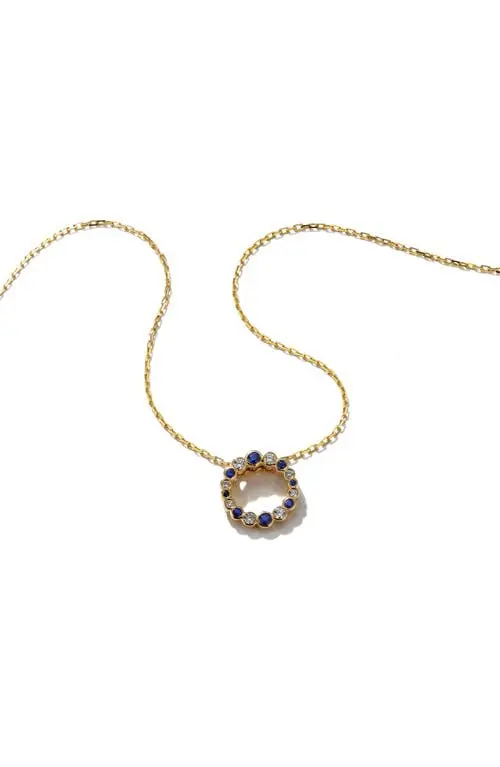 MARK HENRY 18k Gold Diamond And Pendant Necklace - Sapphire