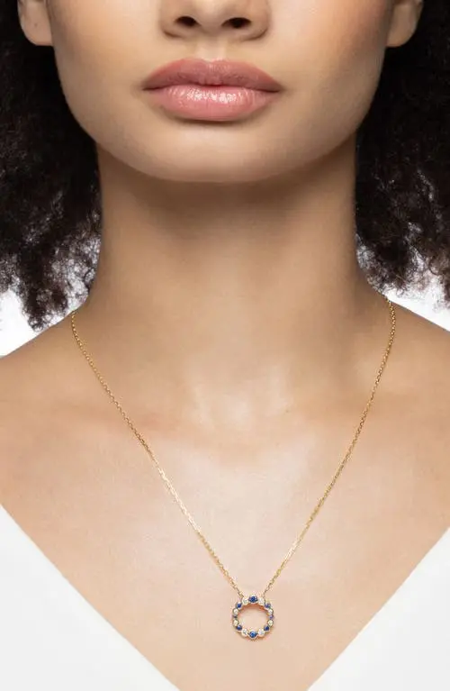 MARK HENRY 18k Gold Diamond And Pendant Necklace - Sapphire