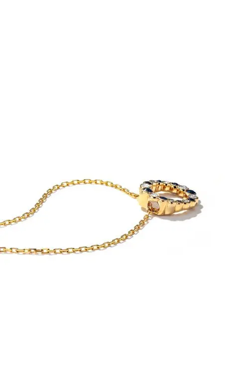 MARK HENRY 18k Gold Diamond And Pendant Necklace - Sapphire