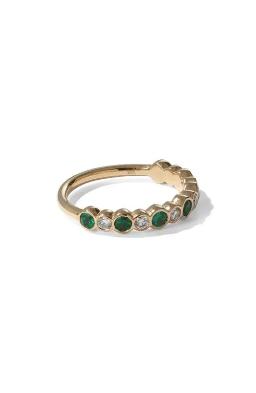 MARK HENRY And 18k Gold Bubbly Ring - Emerald