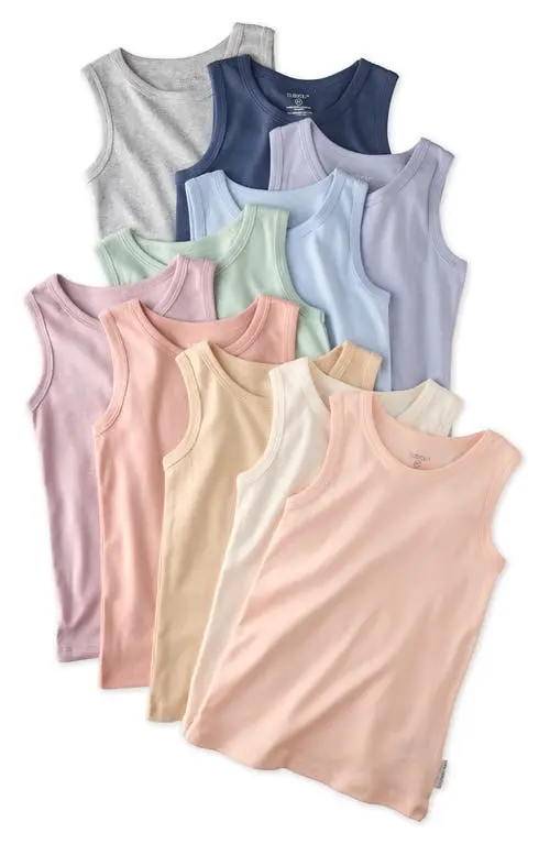 BUTTERBLU Malone Organic Cotton Muscle Tees 10-pack - Sorbet Frost Rainbow
