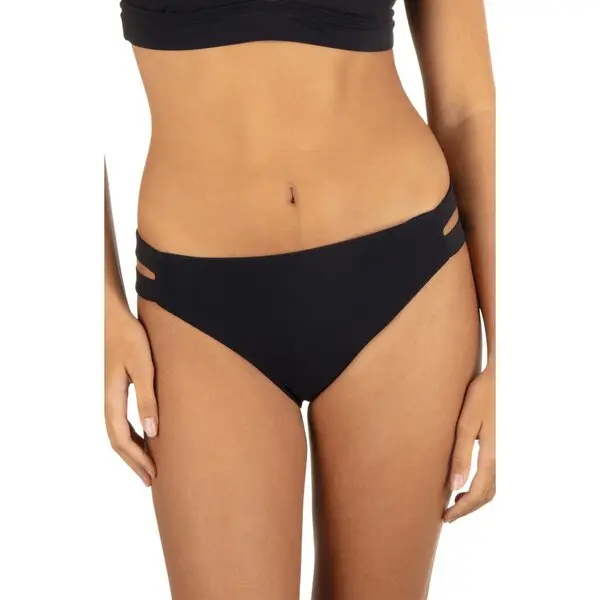 Hurley Max Cutout Bikini Bottom - Black