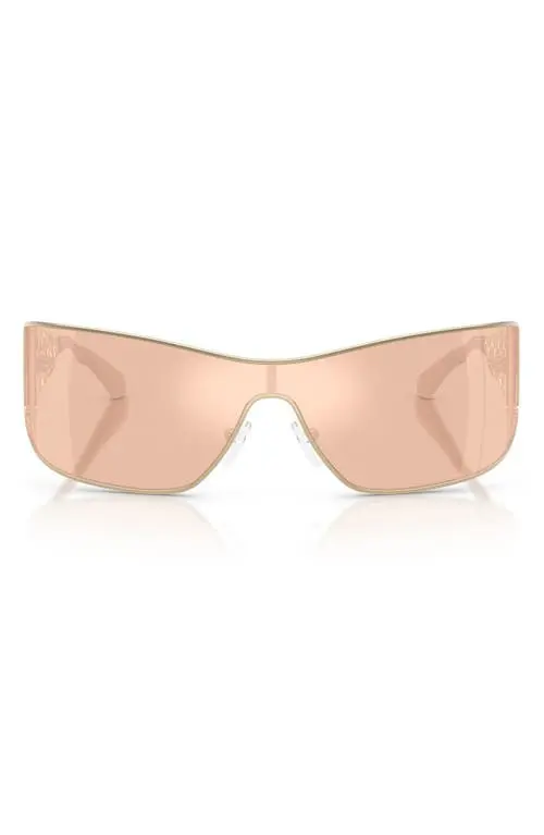 Michael Kors Melbourne 143mm Shield Sunglasses - Light Gold/pink