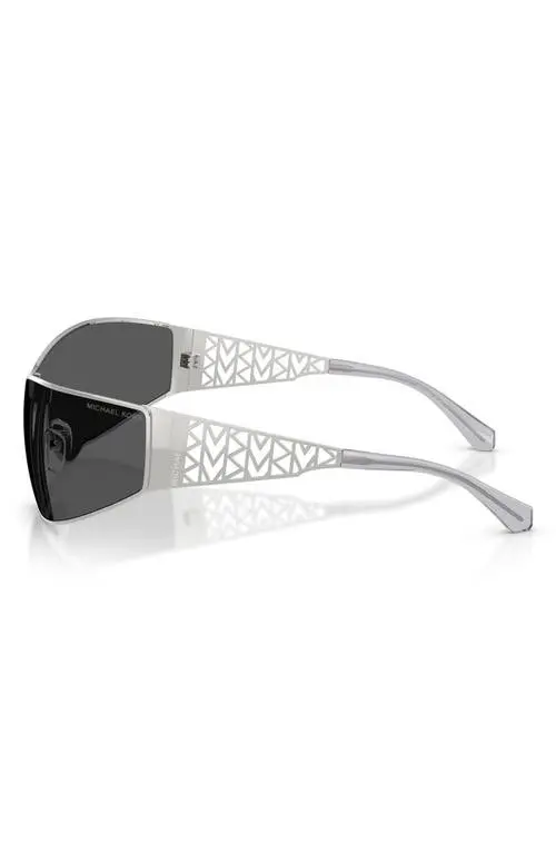 Michael Kors Melbourne 143mm Shield Sunglasses - Silver/grey