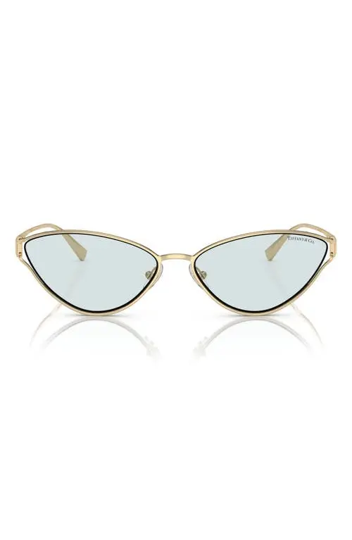 Tiffany & Co. 61mm Cat-eye Sunglasses - Pale Gold/photo Azure