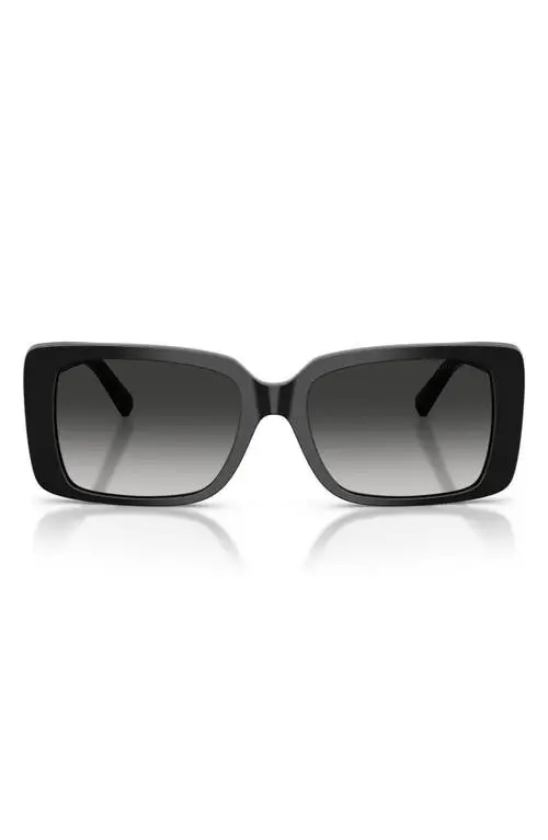 Tiffany & Co. 55mm Rectangular Sunglasses - Black/grey Gradient