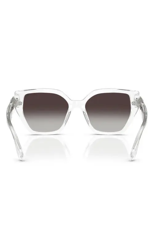 SWAROVSKI 56mm Irregular Sunglasses - Transparent/gradient Grey