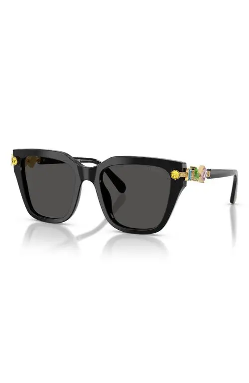 SWAROVSKI 53mm Irregular Sunglasses