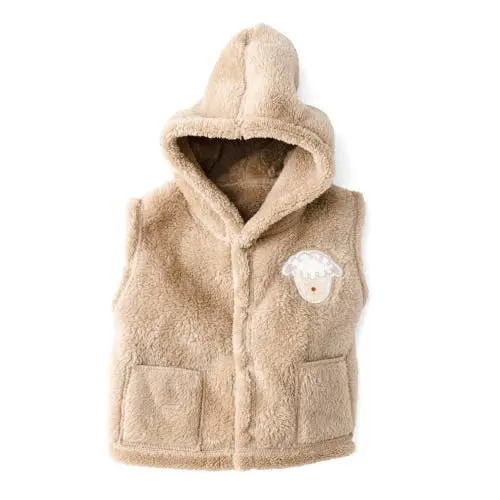 ANDY WAWA Cloud Cuddle Hooded Vest - Beige