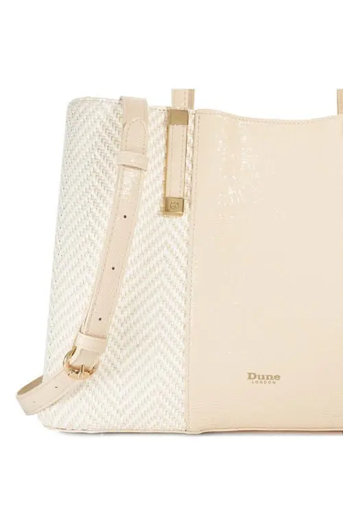 Dune London Faux Leather Tote - Ecru1
