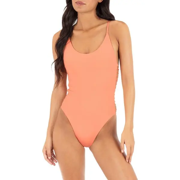 Hurley Strappy One-piece Swimsuit - Coral