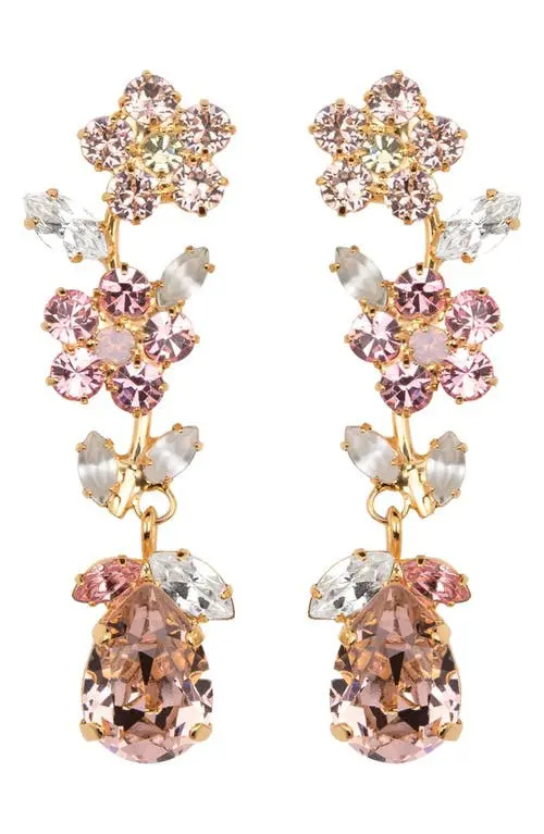 JENNIFER BEHR Freesia Drop Earrings - Vintage Rose