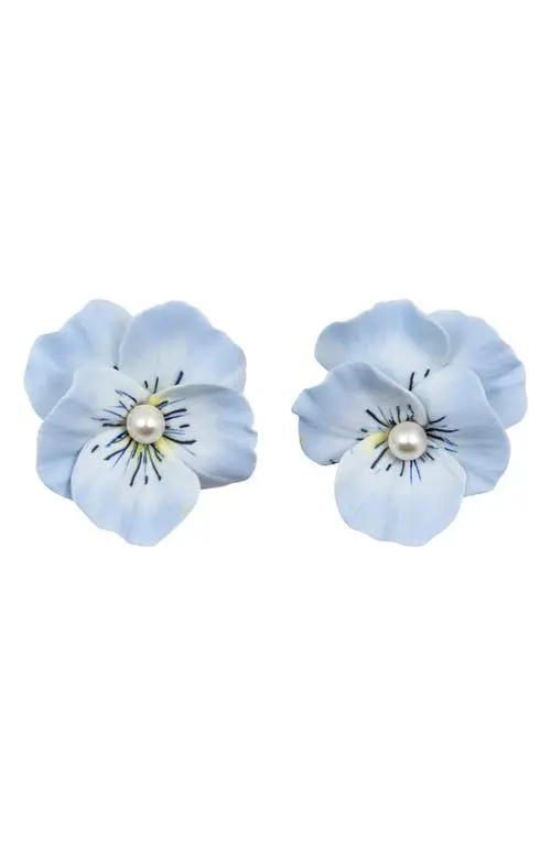JENNIFER BEHR Viletta Drop Earrings - Powder