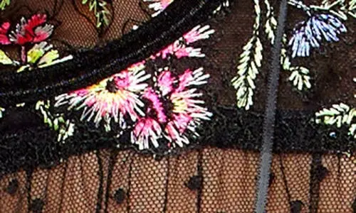 DREAMGIRL Strappy Mesh Chemise & G-string Set