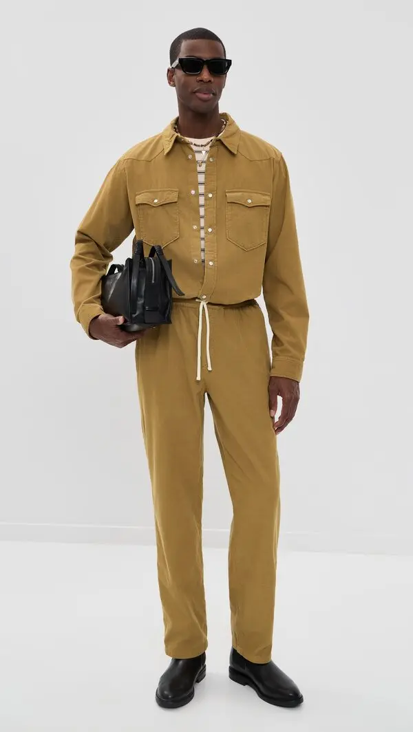 Isabel Marant Étoile Nirlen Corduroy Pull-on Pants - Light Bronze