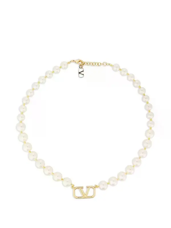 Valentino Garavani Vlogo Signature Necklace - Gold