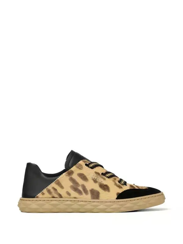 JIMMY CHOO Diamond Light Flex Leopard Sneakers - Neutrals