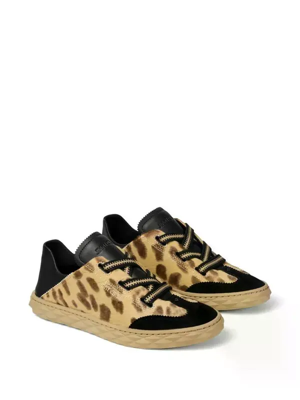 JIMMY CHOO Diamond Light Flex Leopard Sneakers - Neutrals