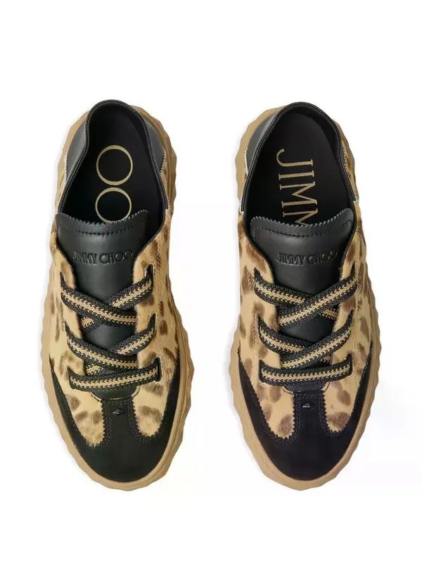 JIMMY CHOO Diamond Light Flex Leopard Sneakers - Neutrals