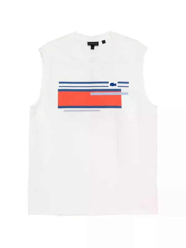 Lacoste Printed Vest - White