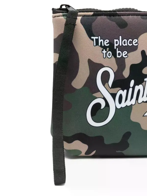 MC2 SAINT BARTH Camouflage Zip Pouch - Green
