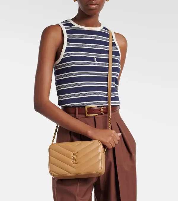 Saint Laurent Loulou Medium Camera Bag - Brown