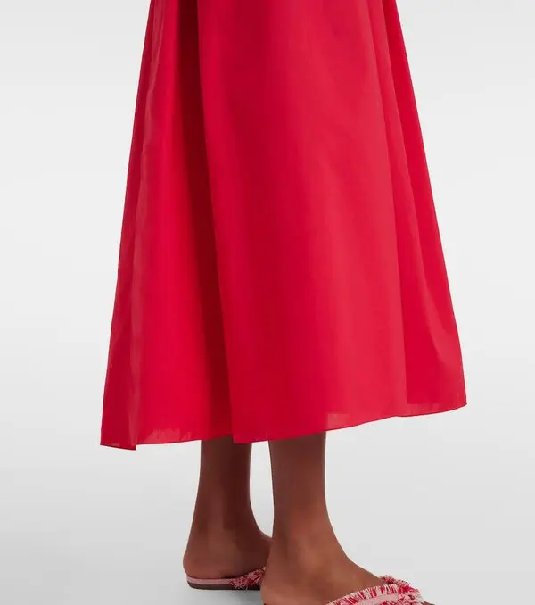 Faithfull The Brand Prali Cotton Midi Dress