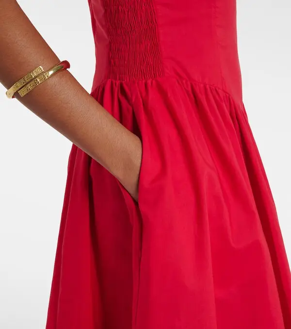 Faithfull The Brand Prali Cotton Midi Dress