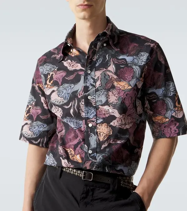LEMAIRE Floral Cotton Bowling Shirt