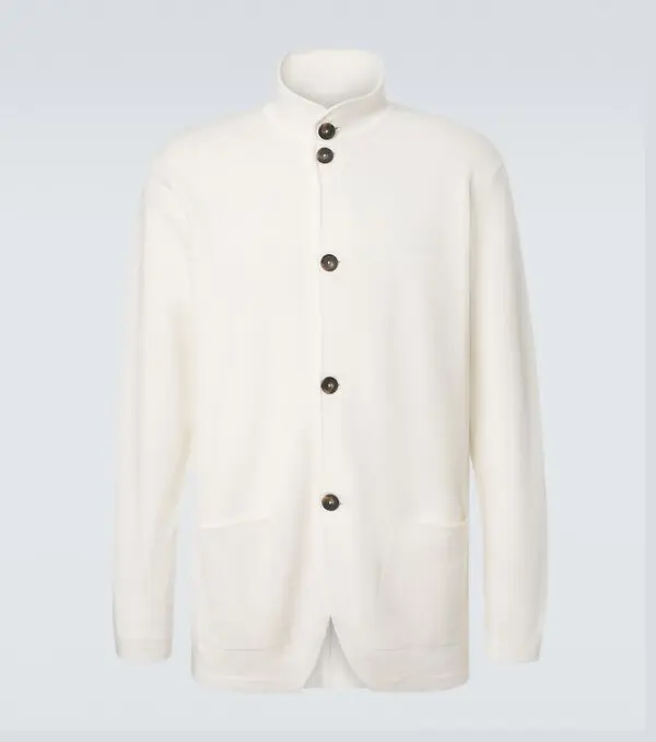 Kiton Linen And Cotton Cardigan - White