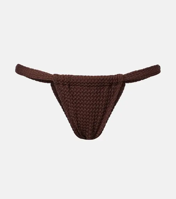 MONTCE Sandra Crochet Bikini Bottoms - Brown