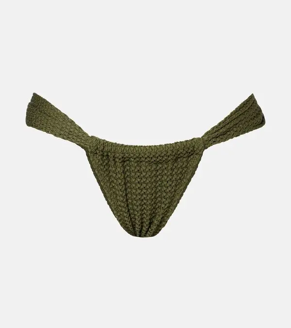 MONTCE Sandra Crochet Bikini Bottoms - Green