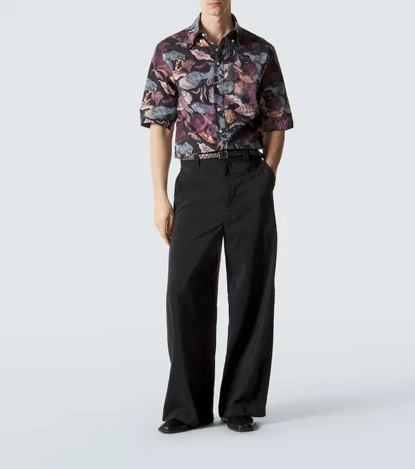 LEMAIRE Floral Cotton Bowling Shirt - Multicoloured