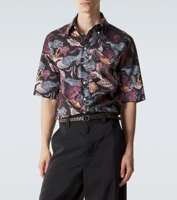 LEMAIRE Floral Cotton Bowling Shirt - Multicoloured