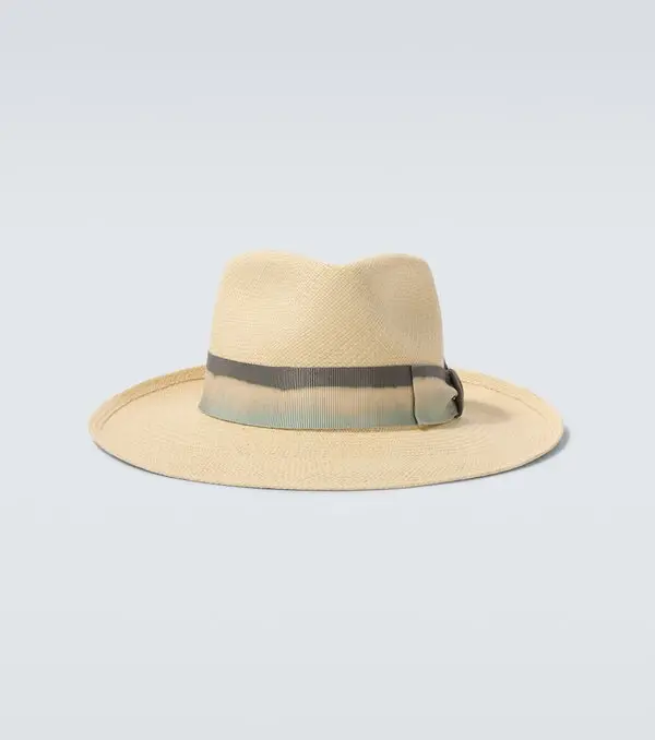 Borsalino Harlem Straw Panama Hat - Beige