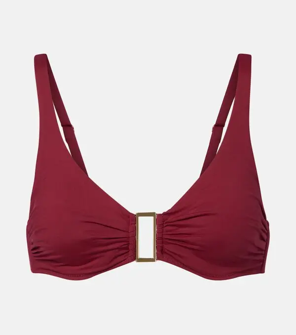 Melissa Odabash Bel Air Bikini Top - Burgundy