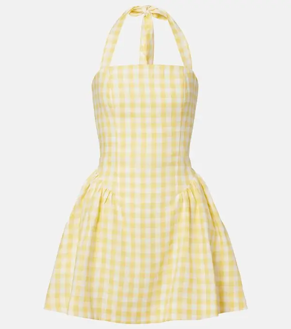 Faithfull The Brand Venza Linen Minidress - Yellow
