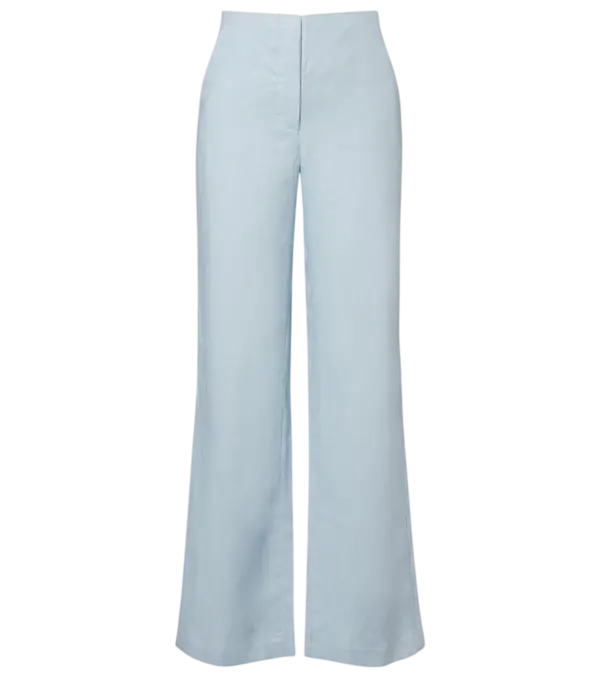 Faithfull The Brand Lulea Linen Wide-leg Pants - Blue
