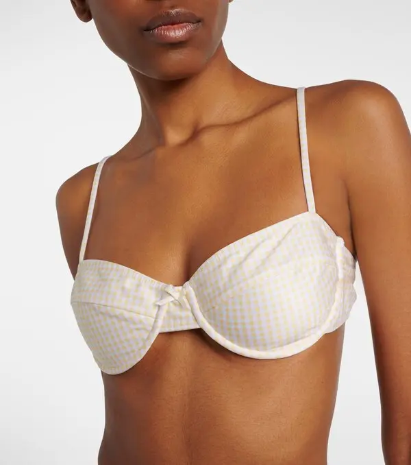 Faithfull The Brand Arelli Gingham Bikini Top