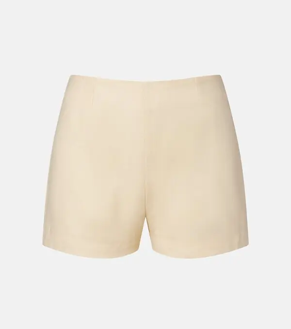 Faithfull The Brand Lila Linen Shorts - Yellow