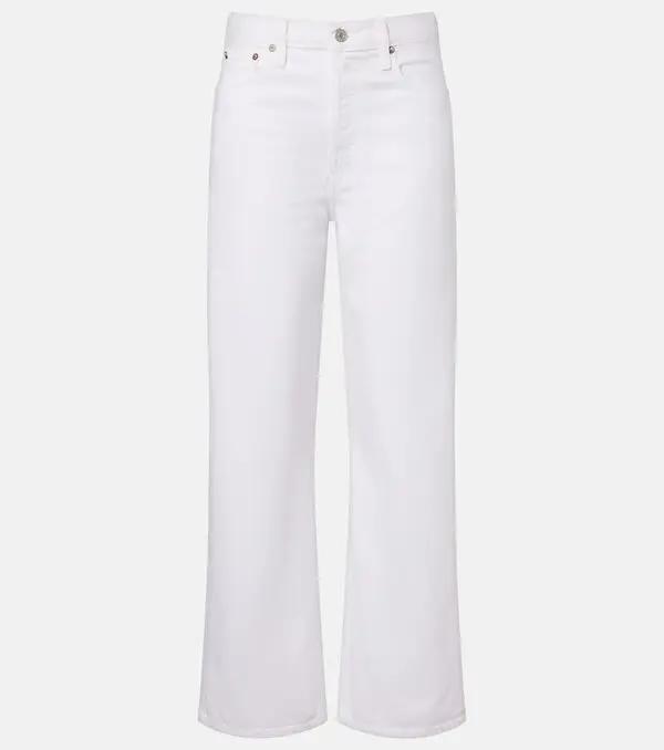 AGOLDE Low Slung Baggy Wide-leg Jeans - White