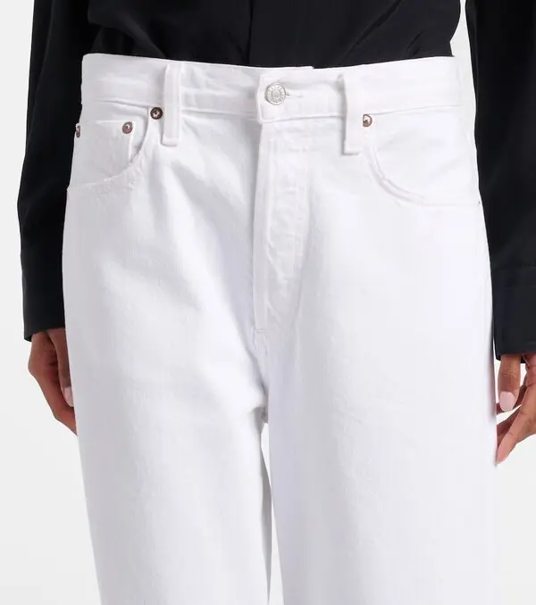 AGOLDE Low Slung Baggy Wide-leg Jeans - White