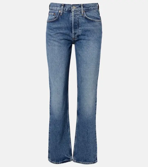 AGOLDE Lana Straight Jeans - Blue