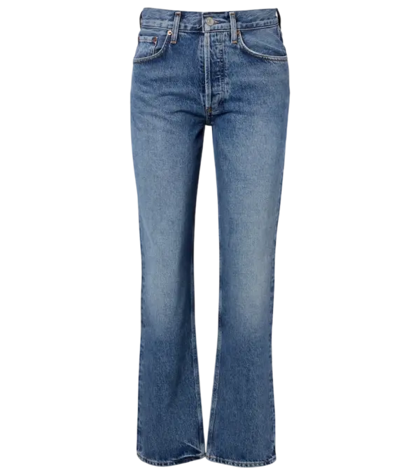 AGOLDE Lana Straight Jeans - Blue
