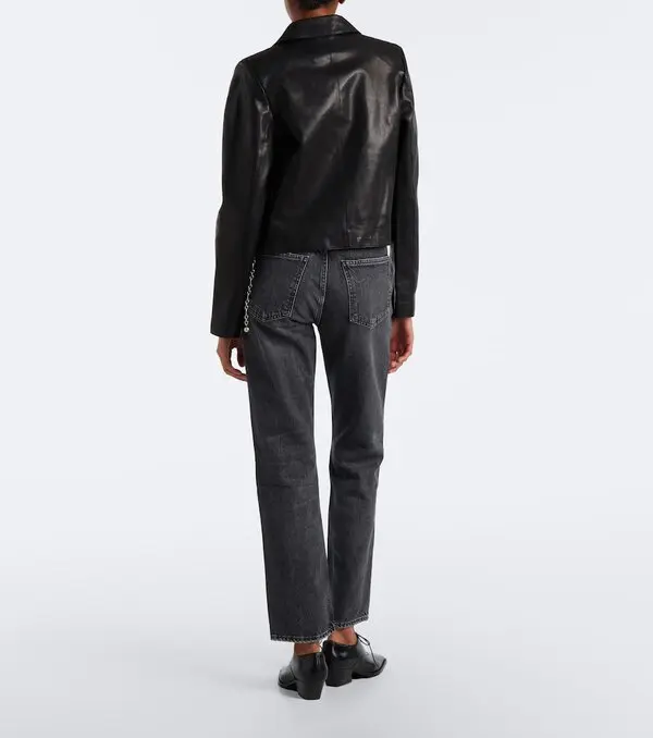 AGOLDE Lana Straight Jeans - Grey