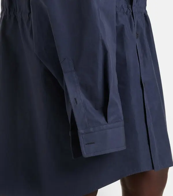 Balenciaga Cotton Poplin Shirt Dress Faded