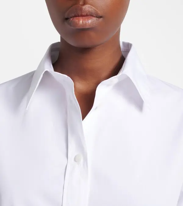 Balenciaga Cotton Poplin Shirt Dress Faded