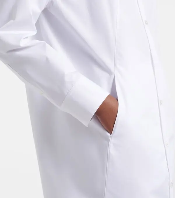 Balenciaga Cotton Poplin Shirt Dress Faded