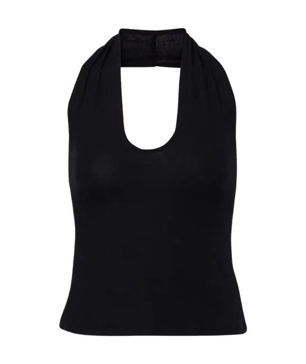 LESET Lauren Halterneck Jersey Top