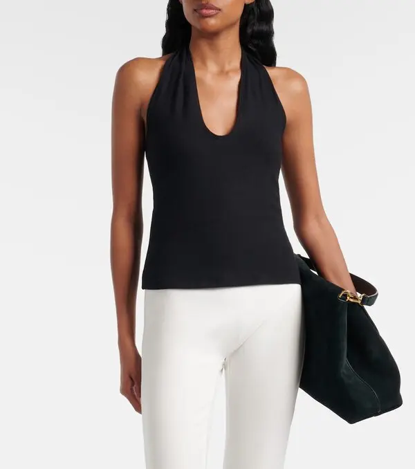 LESET Lauren Halterneck Jersey Top